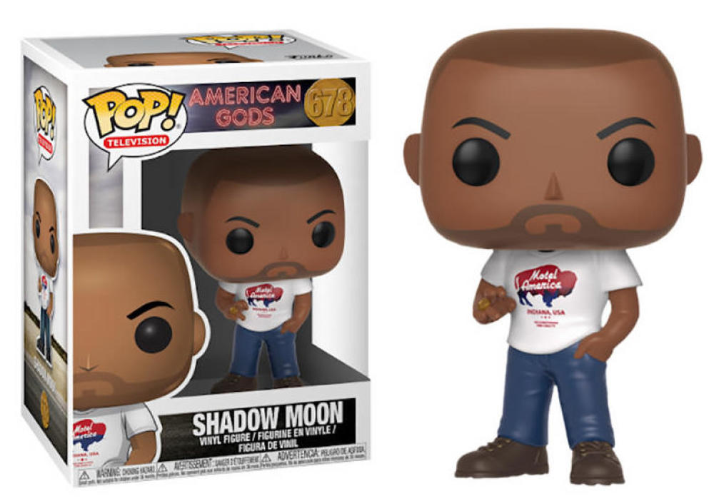 Funko Pop 678 TV American Gods Shadow Moon Vinyl Figure Hockey Card World Inc