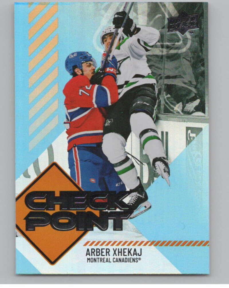 2024-25 Upper Deck Checkpoint #CP-16 Arber Xhekaj Montreal Canadiens V ...