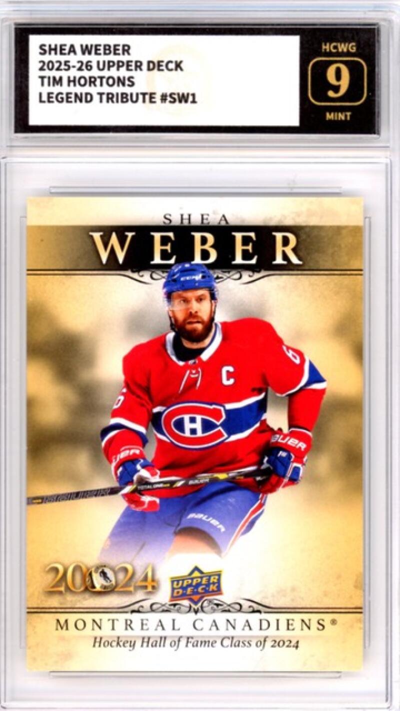 2025-26 UD Tim Hortons Shea Weber Legend Tribute #SW1 Shea Weber HCWG ...