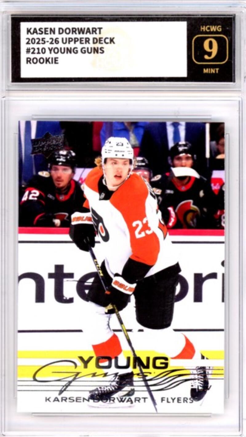 2025-26 Upper Deck #210 Karsen Dorwart YG RC Young Guns Hockey Graded ...