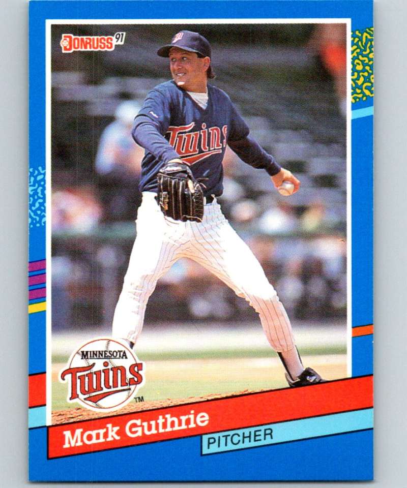 1991 Donruss #64 Mark Guthrie Twins MLB Baseball – Hockey Card World Inc