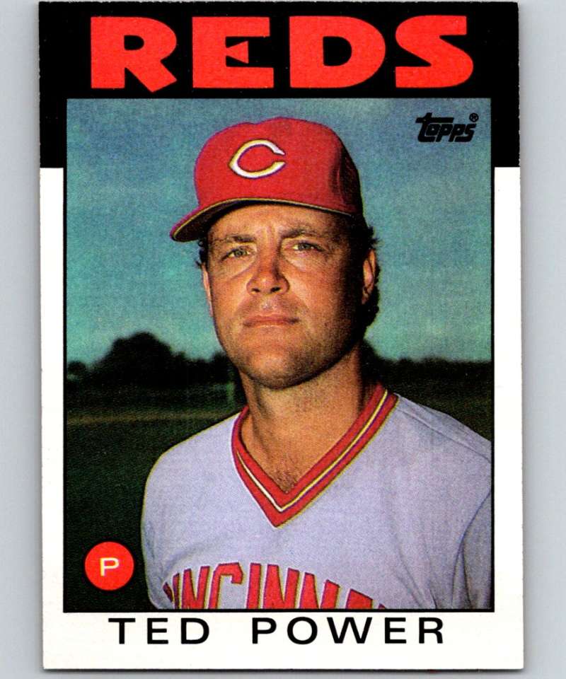 1986 Topps #108 Ted Power Reds MLB Baseball – Hockey Card World Inc