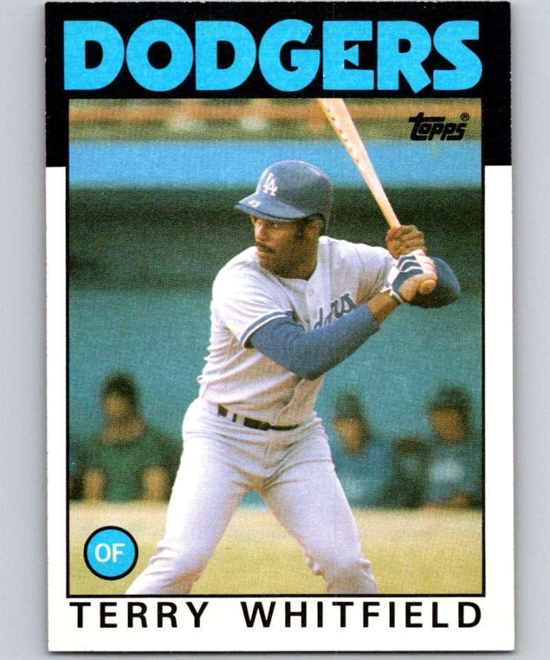 1986 Topps #318 Terry Whitfield Dodgers MLB Baseball – Hockey Card ...