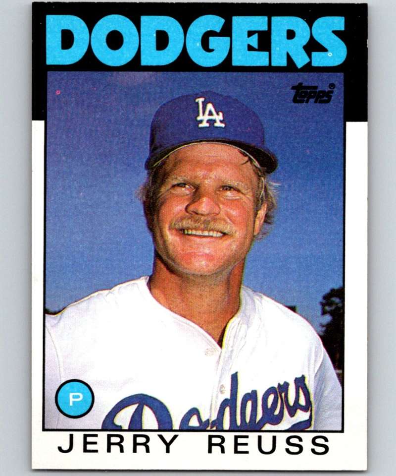 1986 Topps #577 Jerry Reuss Dodgers MLB Baseball – Hockey Card World Inc