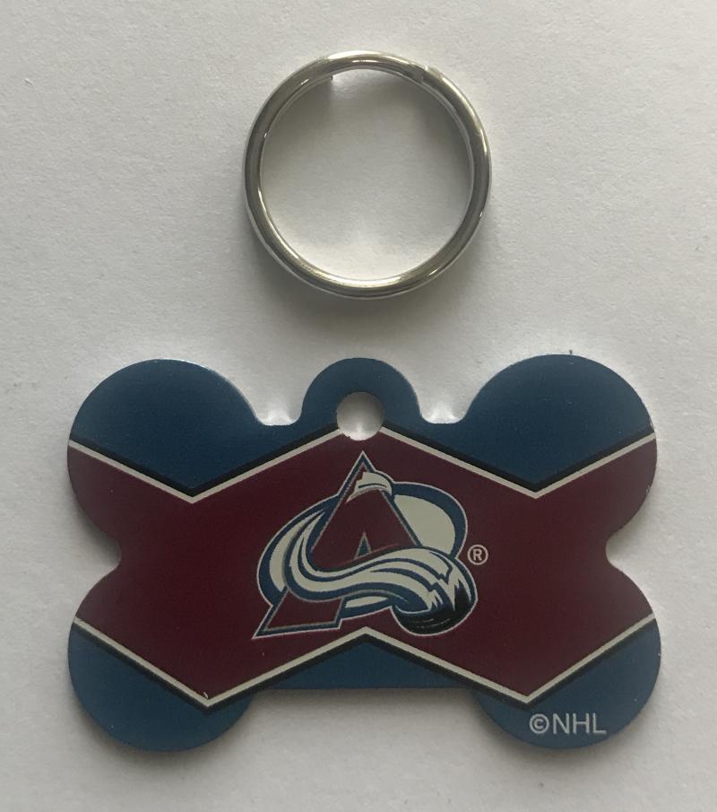 Colorado Avalanche NHL Hockey Bone ID Dog Tag with Ring – Hockey Card ...
