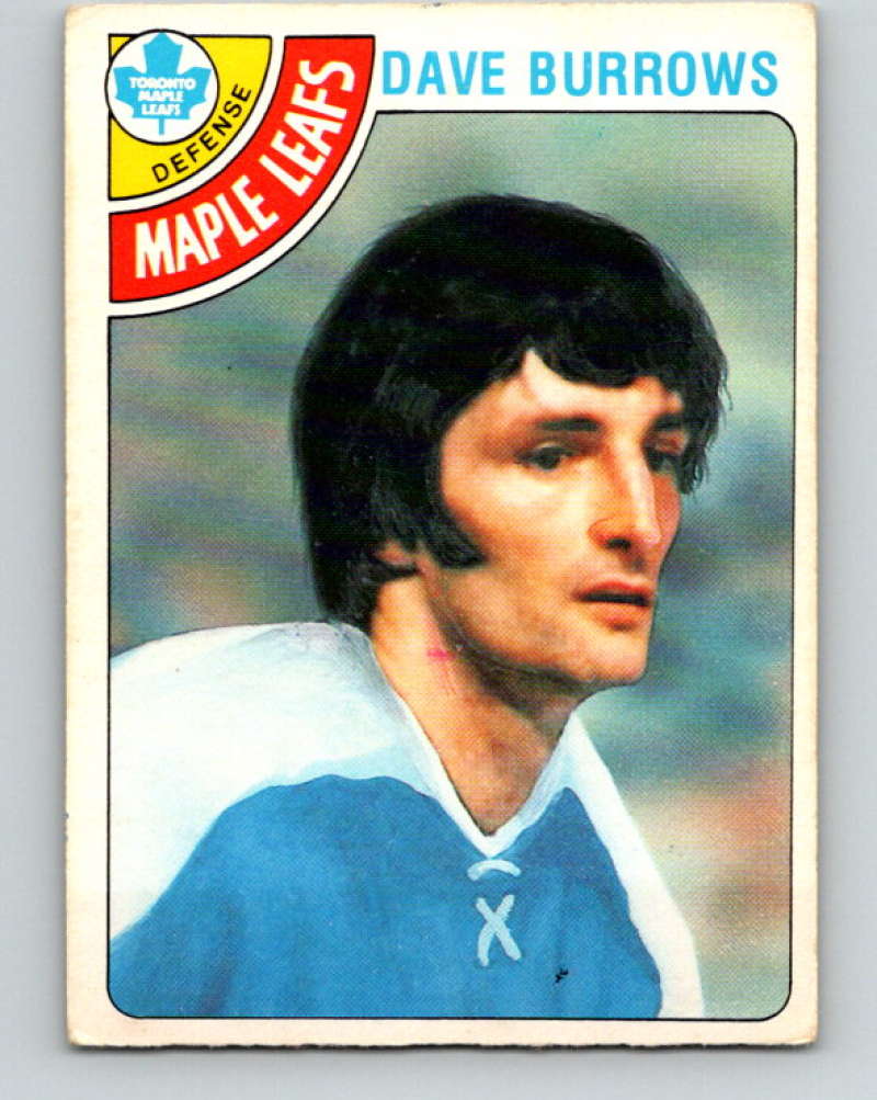 1978-79 O-Pee-Chee #254 Dave Burrows Toronto Maple Leafs 8553 – Hockey ...
