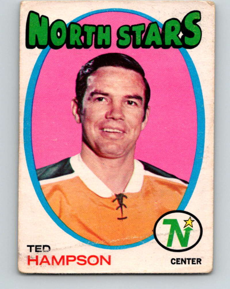 1971-72 O-Pee-Chee #101 Ted Hampson Minnesota North Stars 8796 – Hockey ...