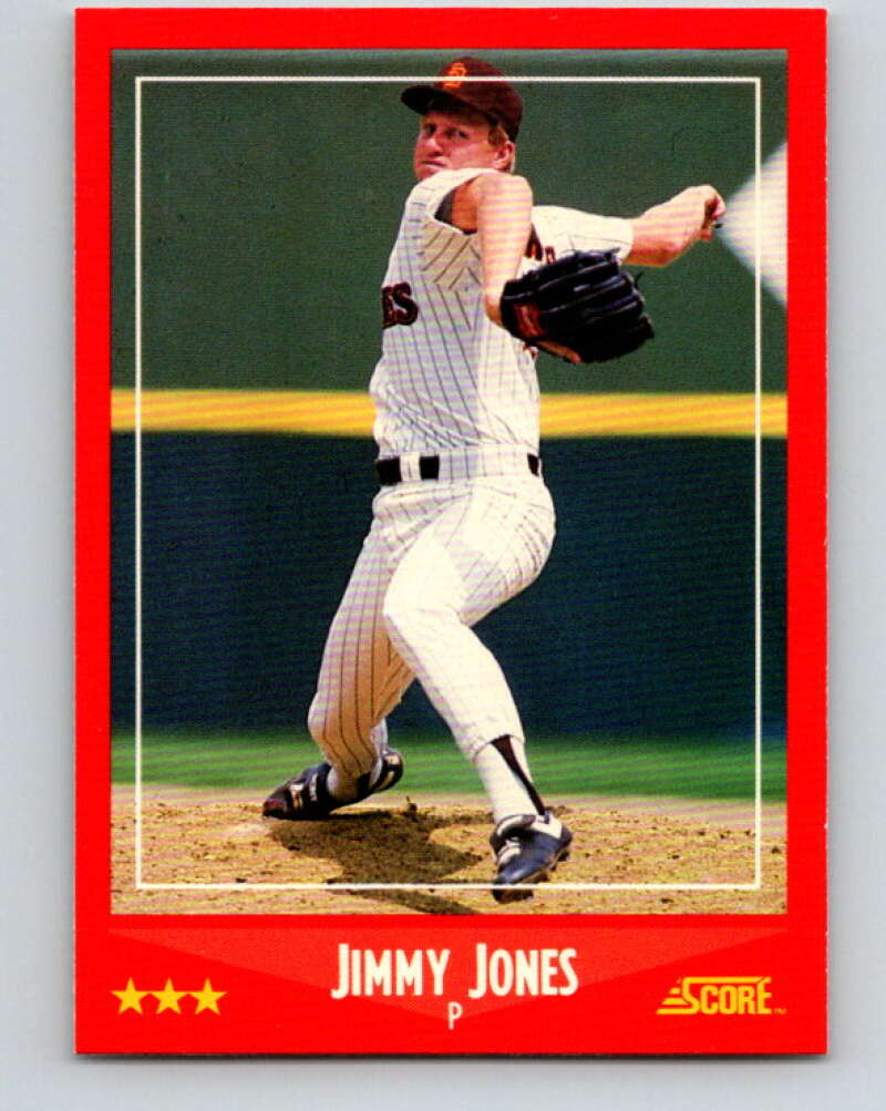 1988 Score #246 Jimmy Jones Mint San Diego Padres – Hockey Card World Inc
