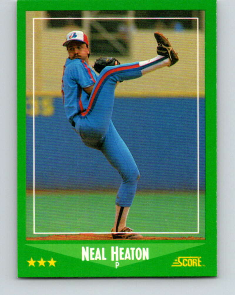 1988 Score #430 Neal Heaton Mint Montreal Expos – Hockey Card World Inc