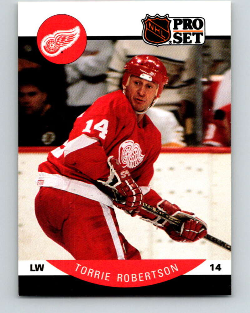 1990-91 Pro Set #77 Torrie Robertson Mint Detroit Red Wings – Hockey ...
