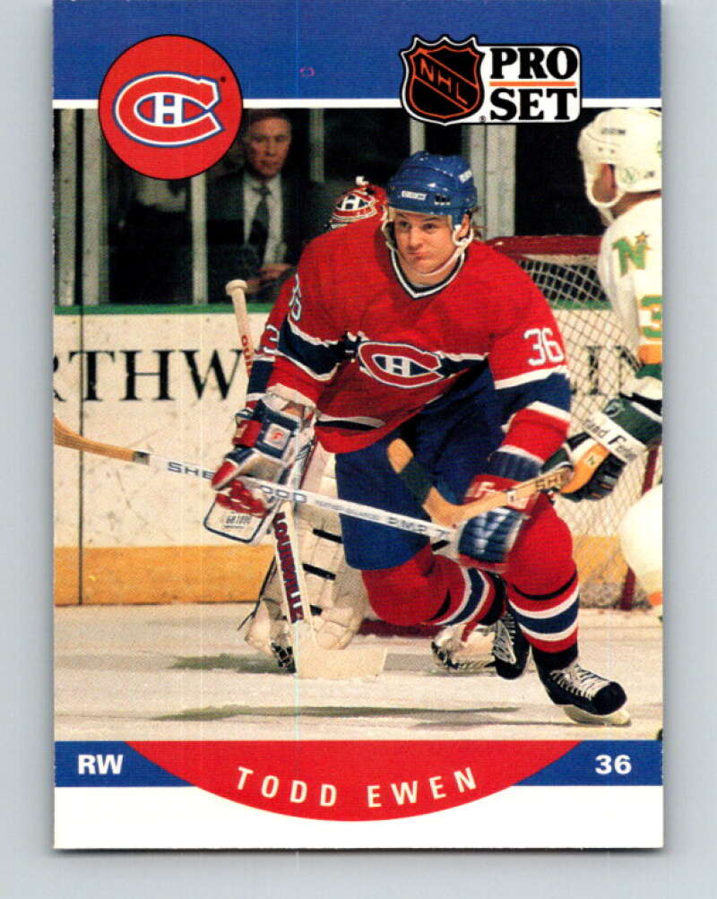 1990-91 Pro Set #470 Todd Ewen Mint Montreal Canadiens – Hockey Card ...