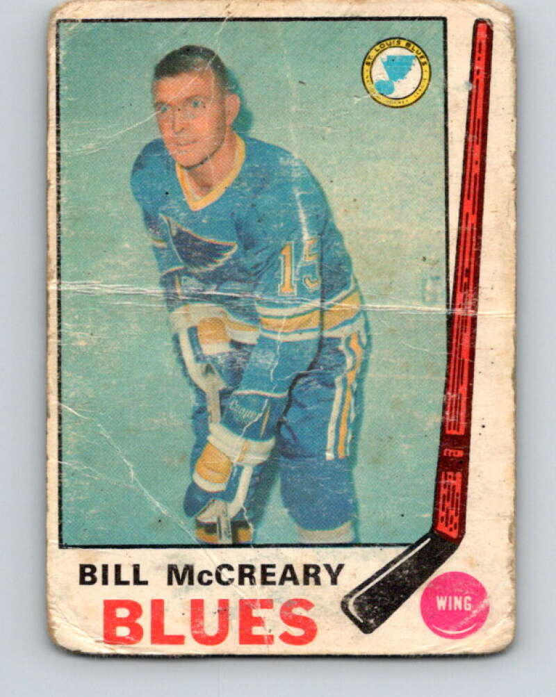 1969-70 O-Pee-Chee #181 Bill McCreary St. Louis Blues V1759 – Hockey Card World Inc