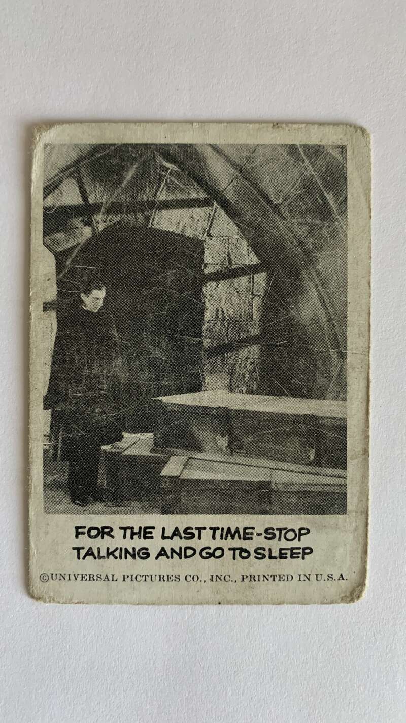 1962 Leaf Spook Stories #69 For the last time Stop talking V47031 ...