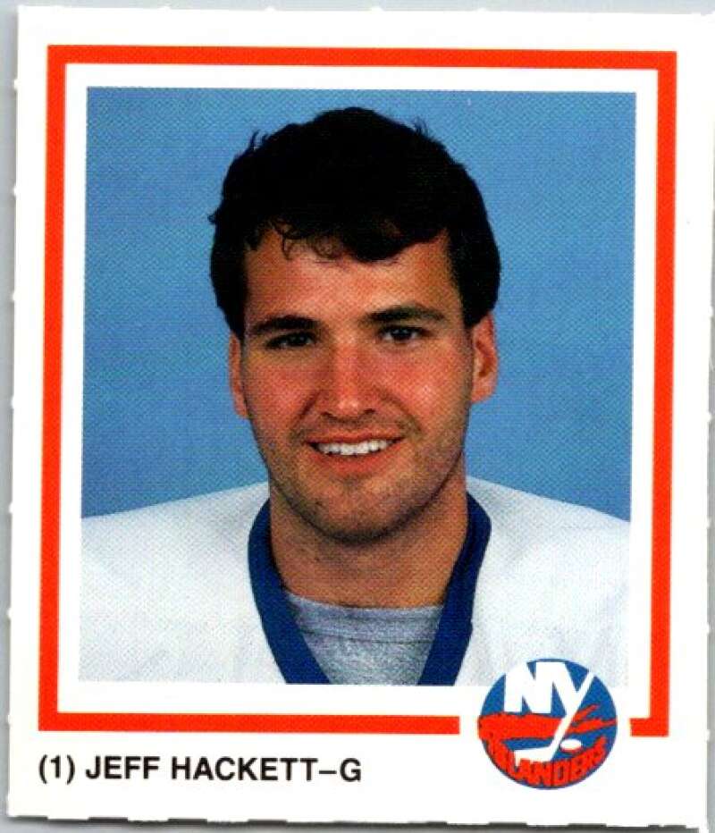 1990-91 New York Islanders Marine Midland Bank #1 jeff Hackett V54400 ...