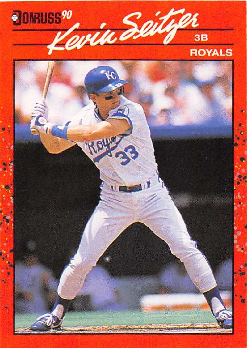1990 Donruss Baseball #85 Kevin Seitzer Kansas City Royals – Hockey ...