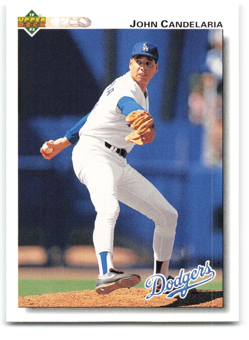 1992 Upper Deck #482 John Candelaria Los Angeles Dodgers – Hockey Card ...