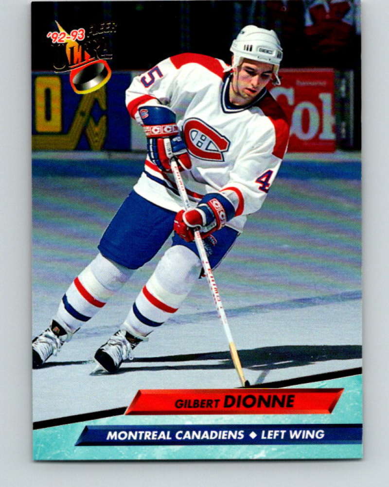 1992-93 Fleer Ultra #105 Gilbert Dionne Montreal Canadiens – Hockey ...