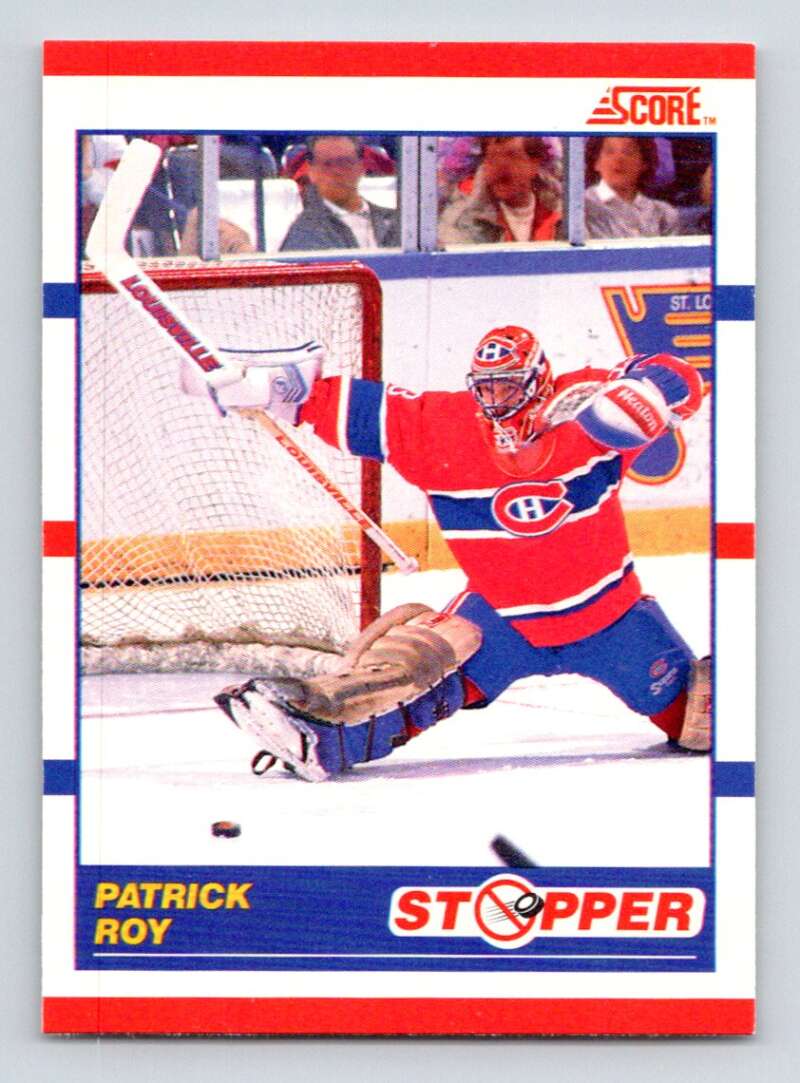1990-91 Score Canadian Hockey #344 Patrick Roy Montreal Canadiens ...